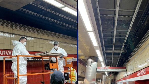 Update on MBTA Red Line Harvard Station Ceiling Panel Work – NBC Boston