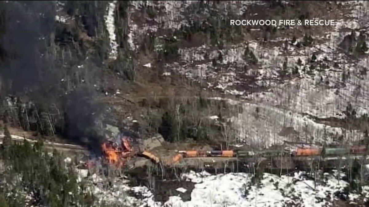 Freight Train Derails in Maine – NBC Boston