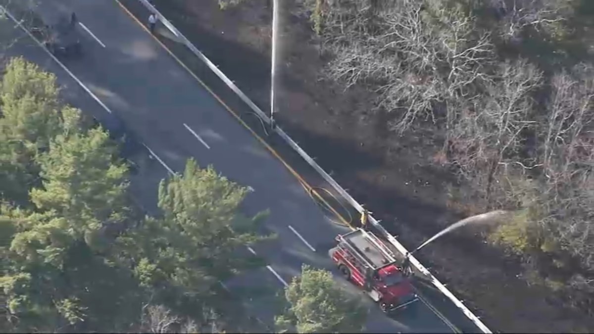 I-495 Shut by Brush Fire in Middleboro: State Police – NBC Boston