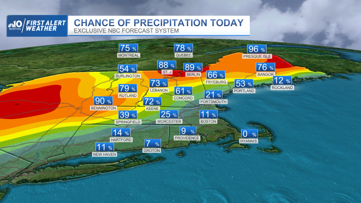 New England Weather: Mostly Dry, Chance of Rain, Flurry of Snow – NBC ...