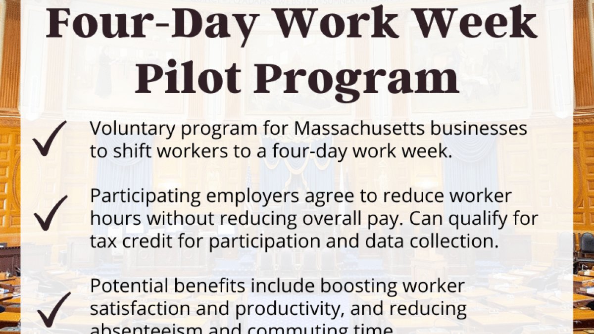 4 Day Work Week in Massachusetts? Lawmakers Propose Pilot Program – NBC ...