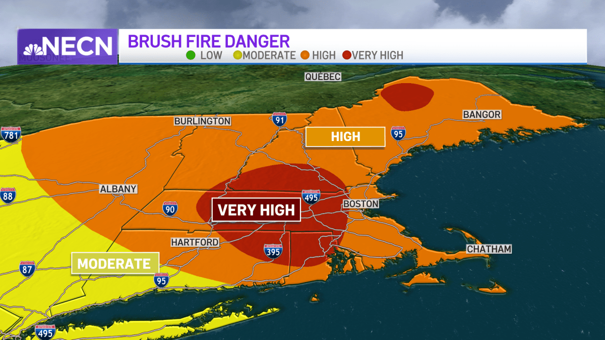 New England Brush Fires: Is the Brush Fire Risk High Today? – NBC Boston