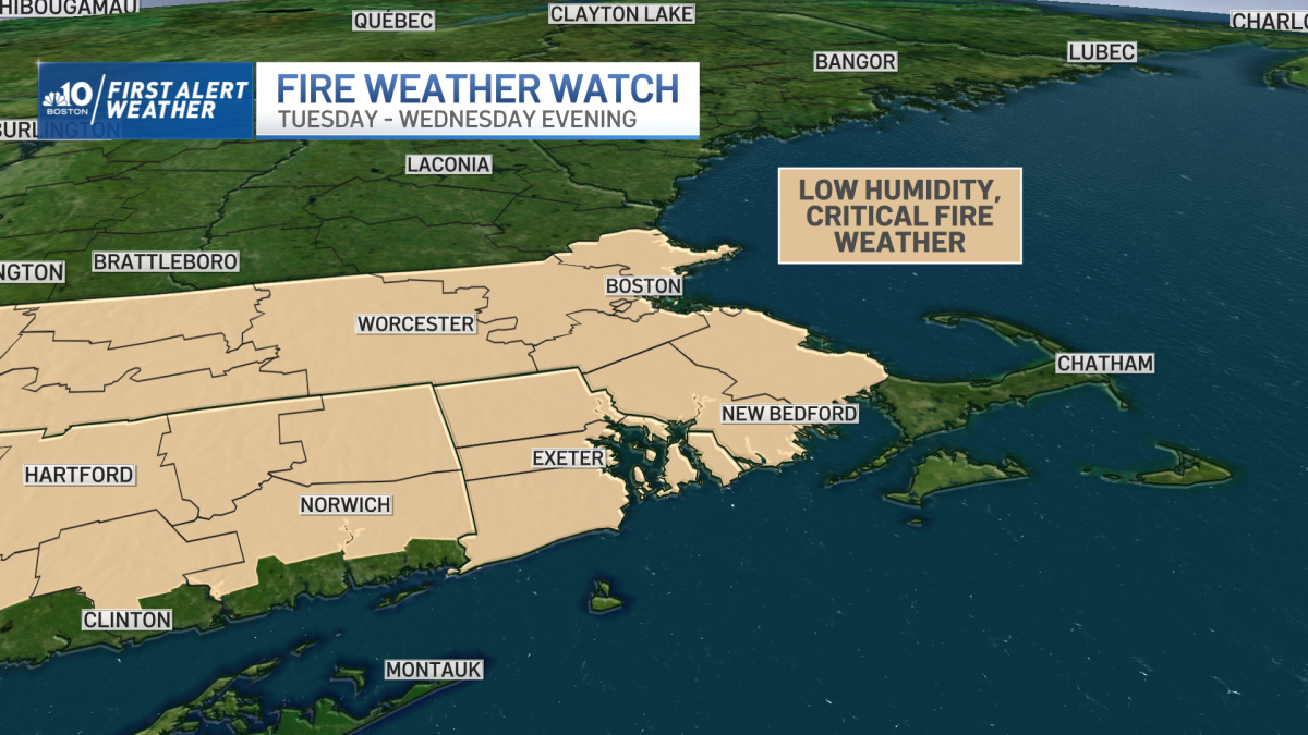 What Is Fire Weather Watch: MA Dry Conditions, Explained – NBC Boston