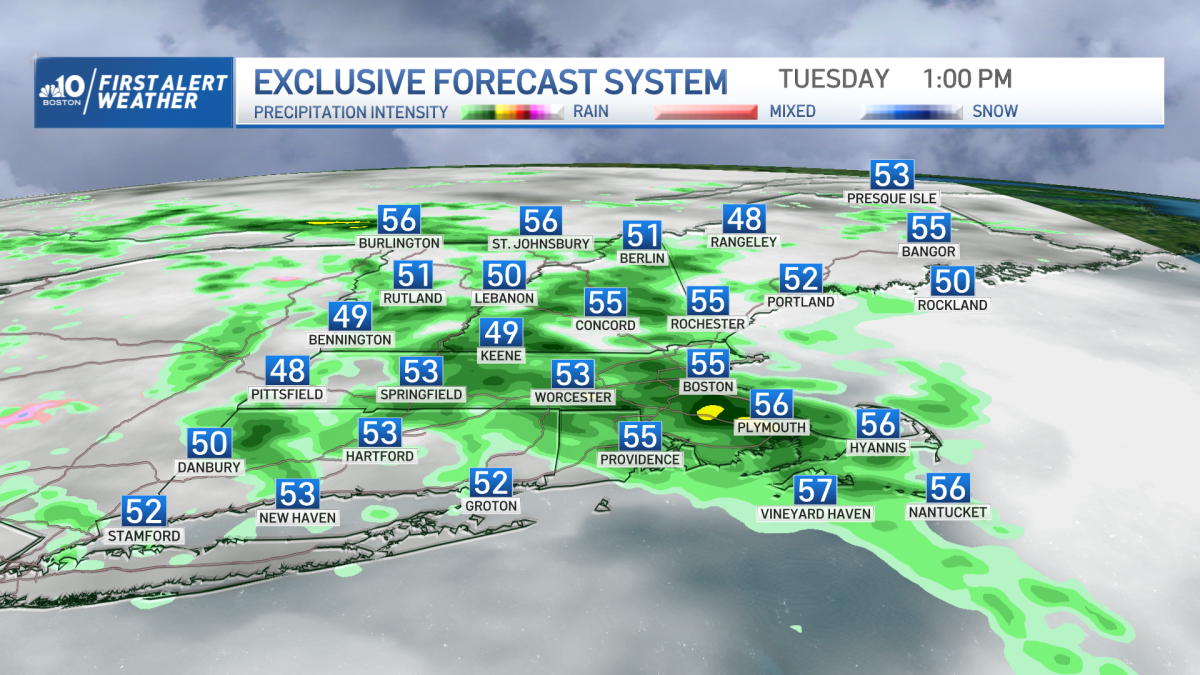 Boston MA Weather: Rain Storms Today, Live Radar – NBC Boston