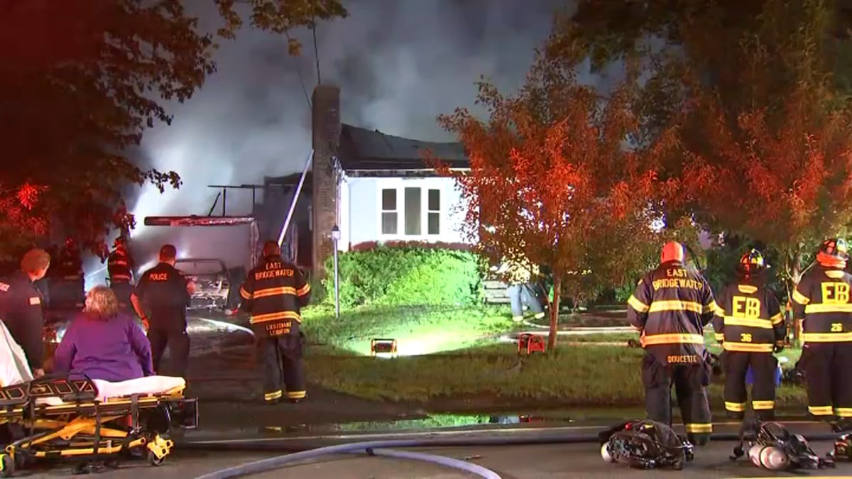 East Bridgwater fire on Whitman Street this morning – NBC Boston