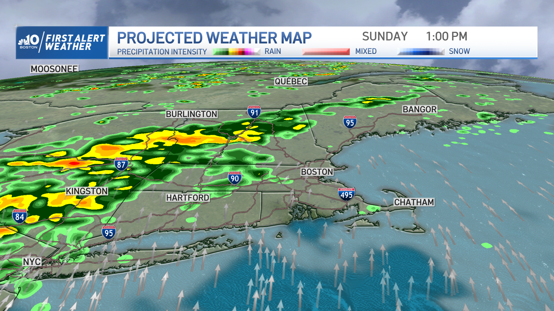 Wildfire smoke forecast, air quality map for Mass. – NBC Boston