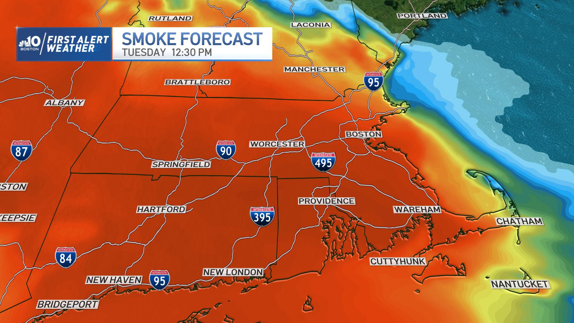 Boston MA Weather Today: Sun, clouds, wildfire smoke and chance of a ...
