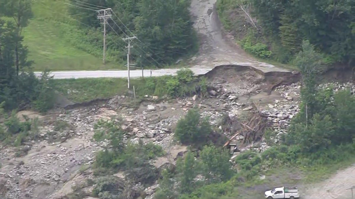 WATCH: Aerial tour of Vermont flooding damage – NBC Boston