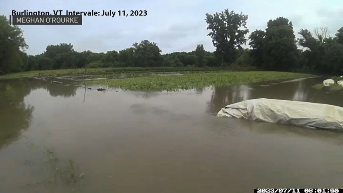 Vt. flooding: Time-lapse video shows impact on farm – NBC Boston