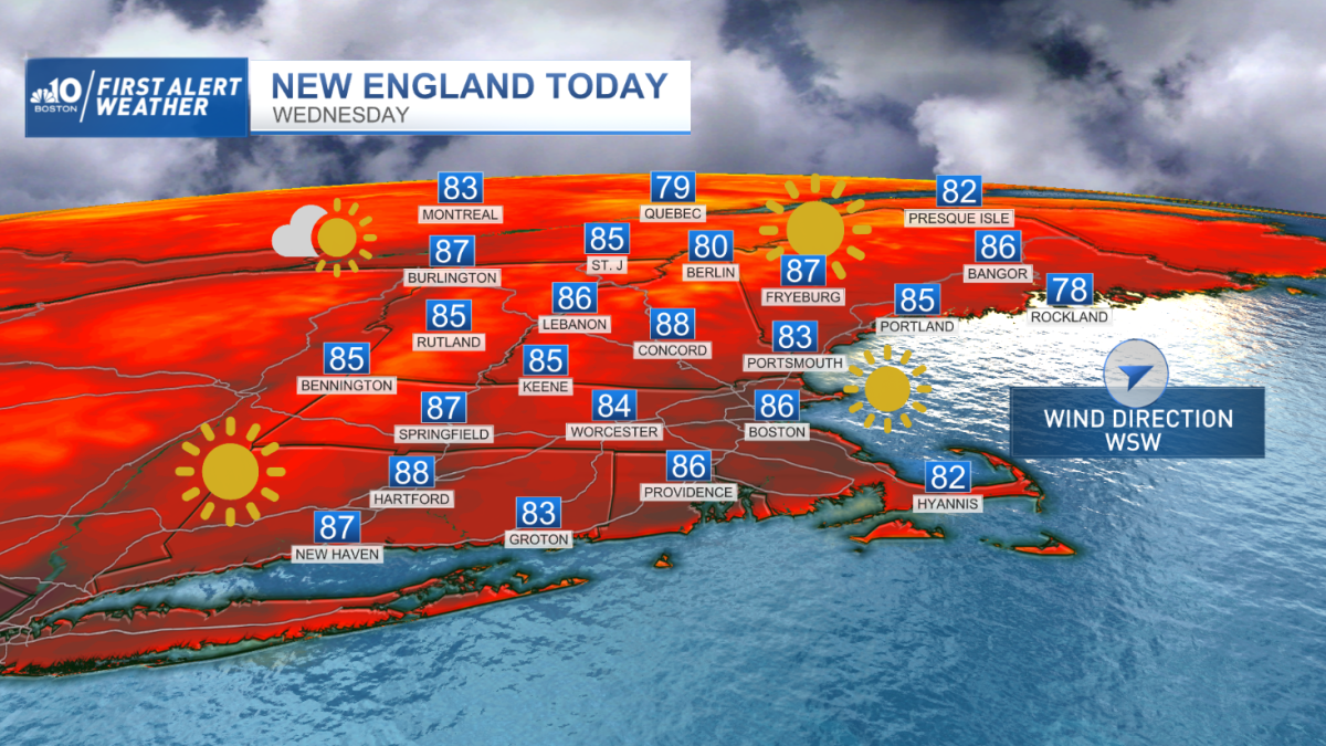 Boston MA heat wave: High temperatures in New England tomorrow and ...