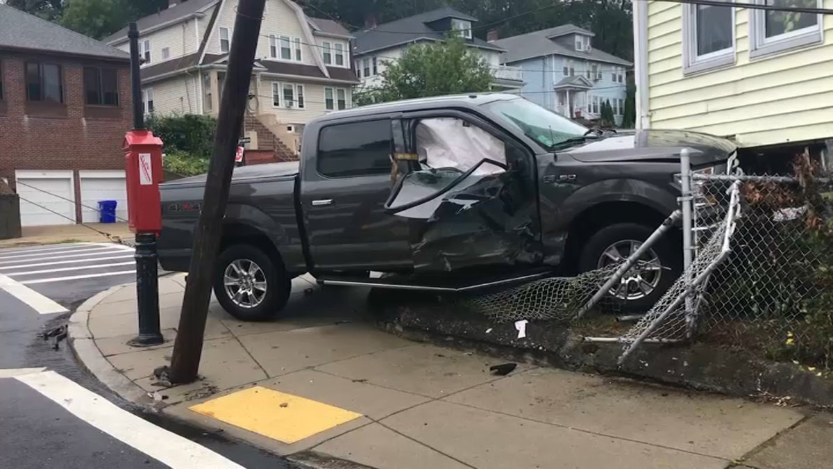 Four-car crash sends pickup truck careening into Dorchester house – NBC ...