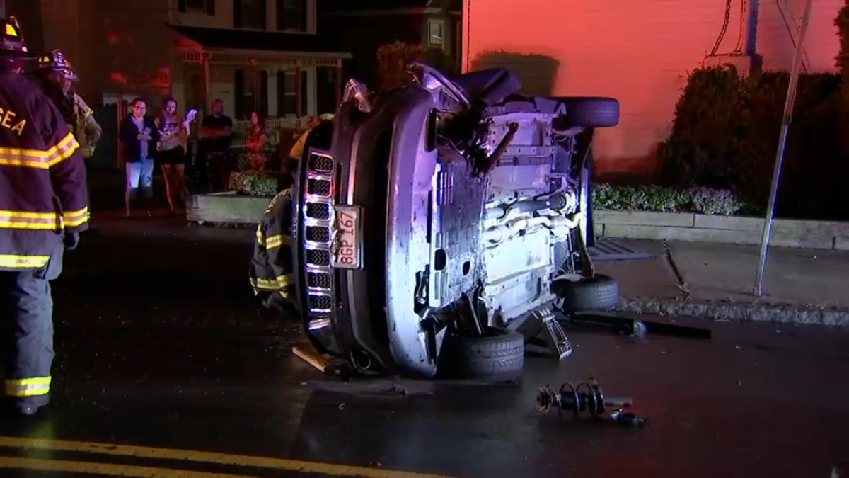 Chelsea MA crash last night on Washington Ave – NBC Boston