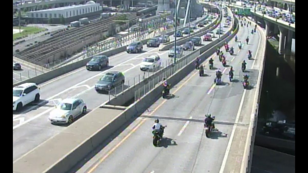 Video shows bikers blocking busy Boston highway over the weekend – NBC ...