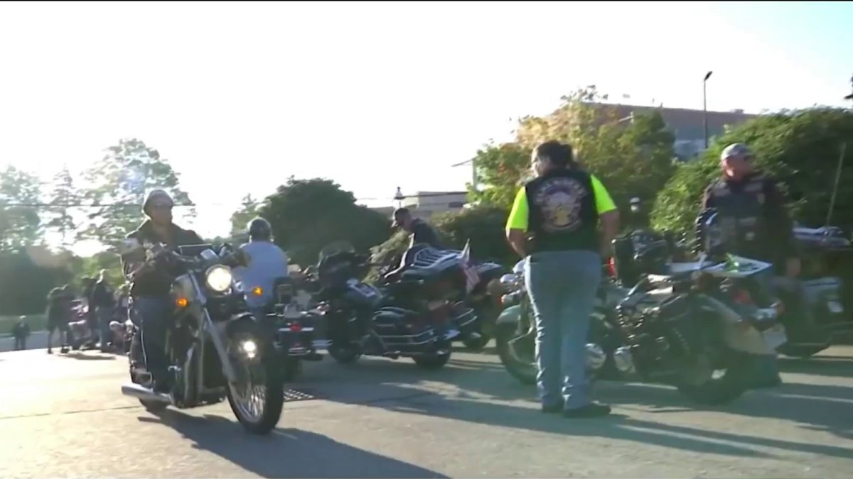 Bourne MA National Cemetery motorcycle procession – NBC Boston