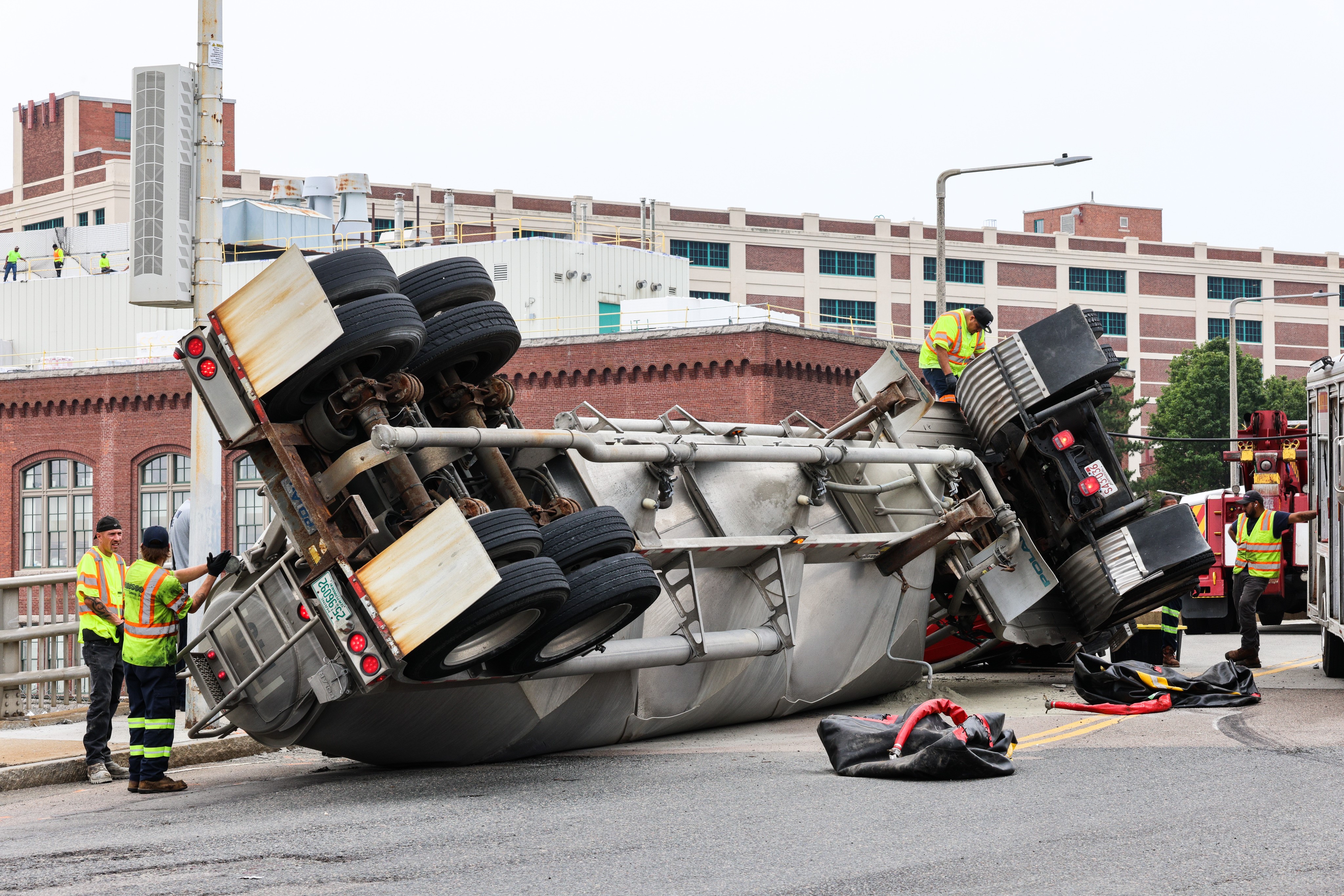 Boston crash: Charlestown truck rolls over – NBC Boston