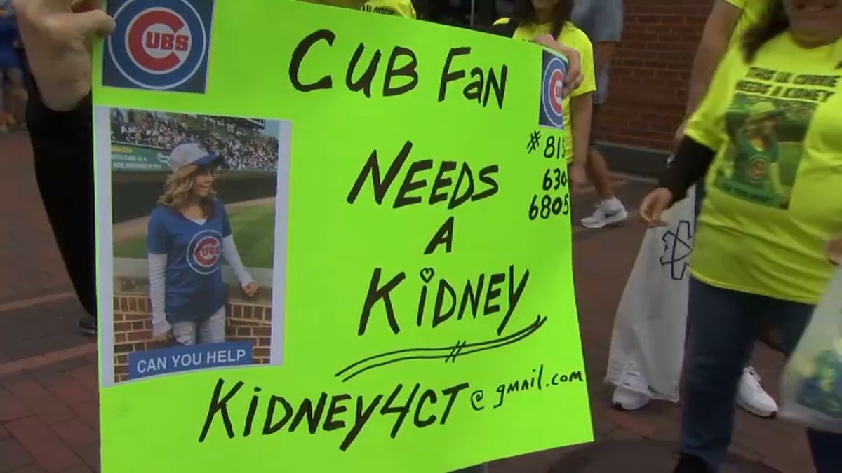 Cubs fan takes search for a kidney donor to Wrigley Field – NBC Boston