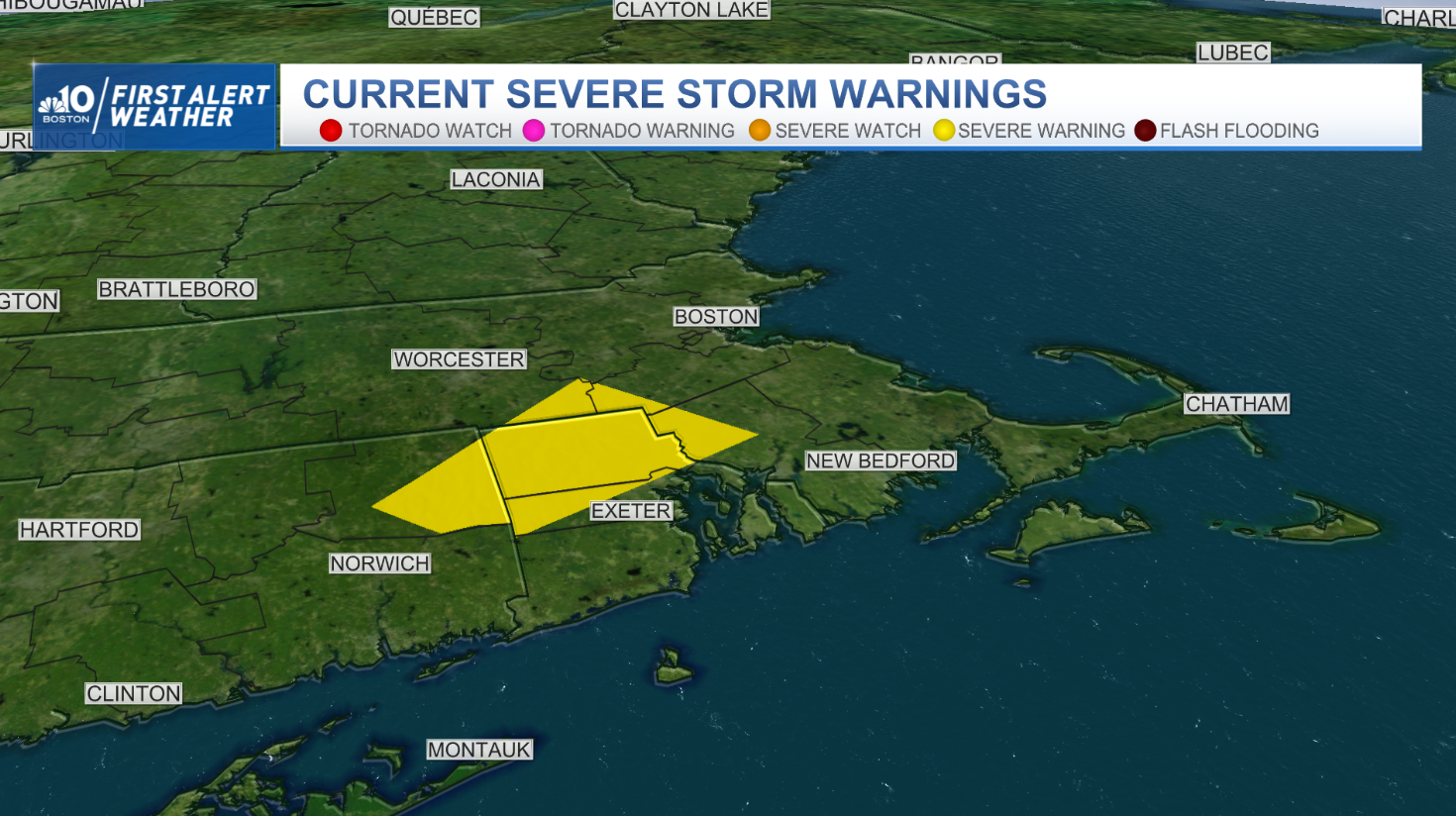 Tornado warning in Massachusetts, Rhode Island Friday – NBC Boston