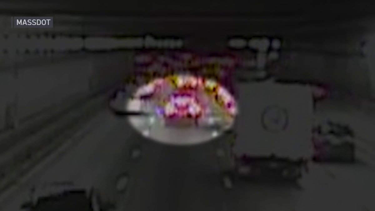 VIDEO: Surveillance footage captures crash in Boston’s O’Neill Tunnel ...