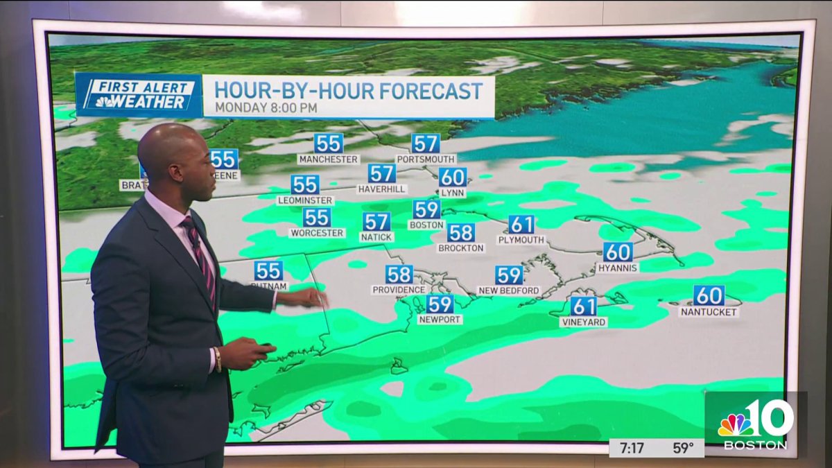 Weather forecast: Cool and cloudy night – NBC Boston