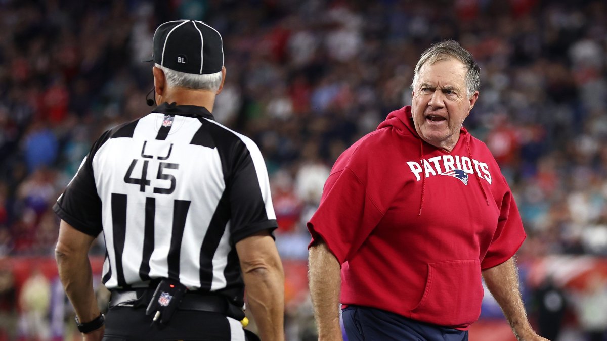 NFL fans amused by Bill Belichick’s sassy challenge flag throw – NBC Boston