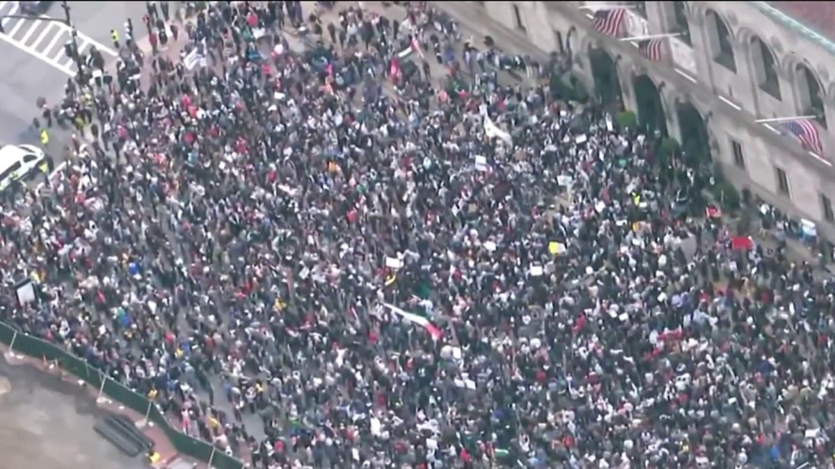 Thousands gather for rally in support of Palestinians – NBC Boston