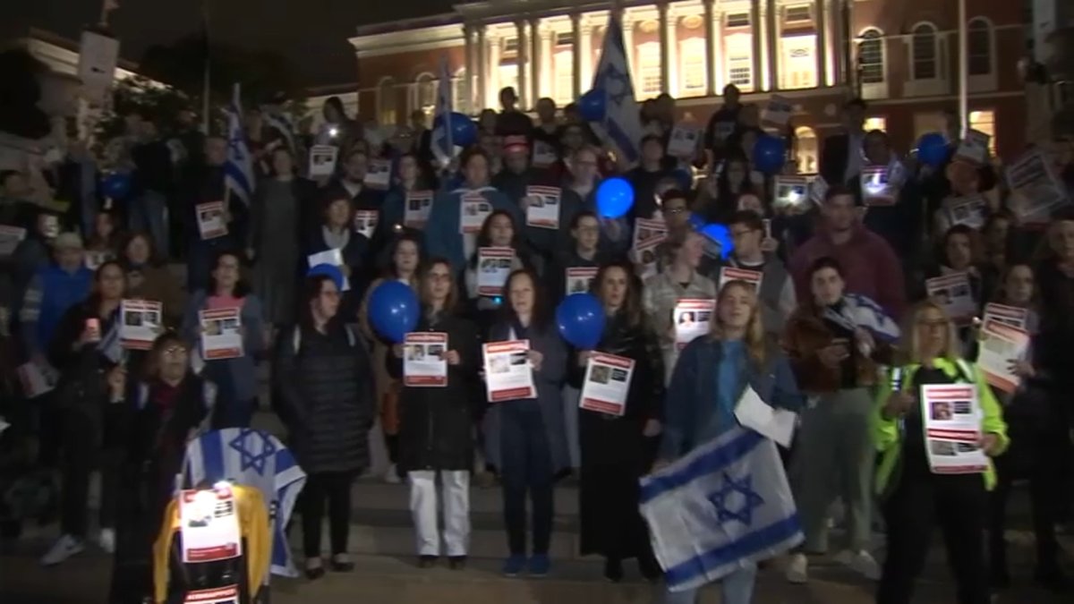 Rally in Boston calls for release of hostages taken from Israel – NBC ...