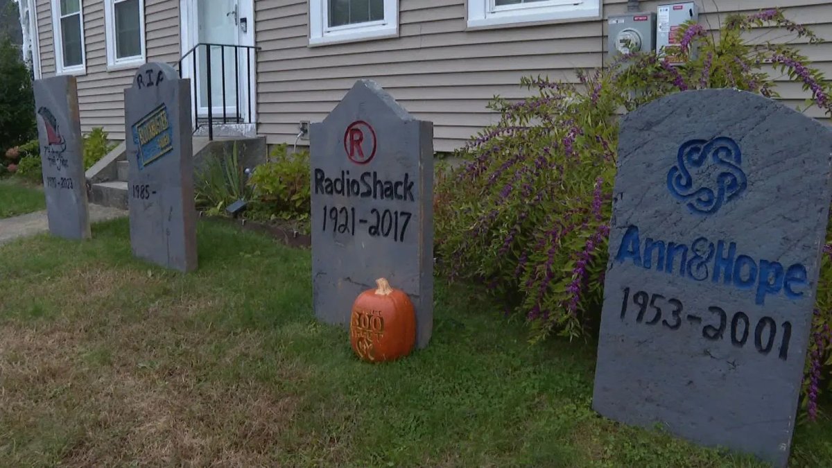 Rhode Island man builds graveyard for businesses – NBC Boston