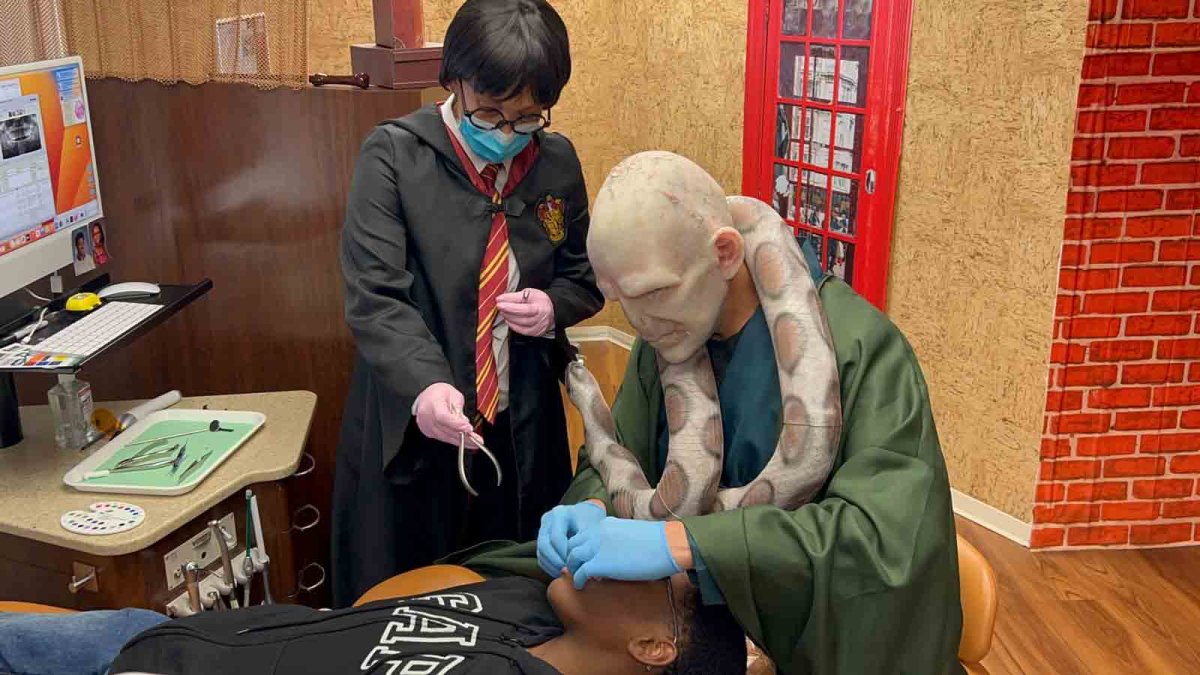 New York orthodontist dressed as Voldemort turns office into ‘Harry ...