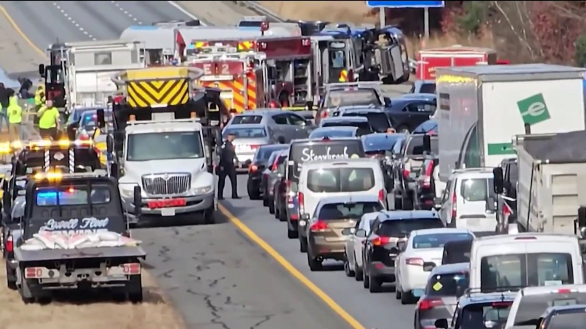 Route 3 in Billerica still closed after tanker crash, fuel spill – NBC ...