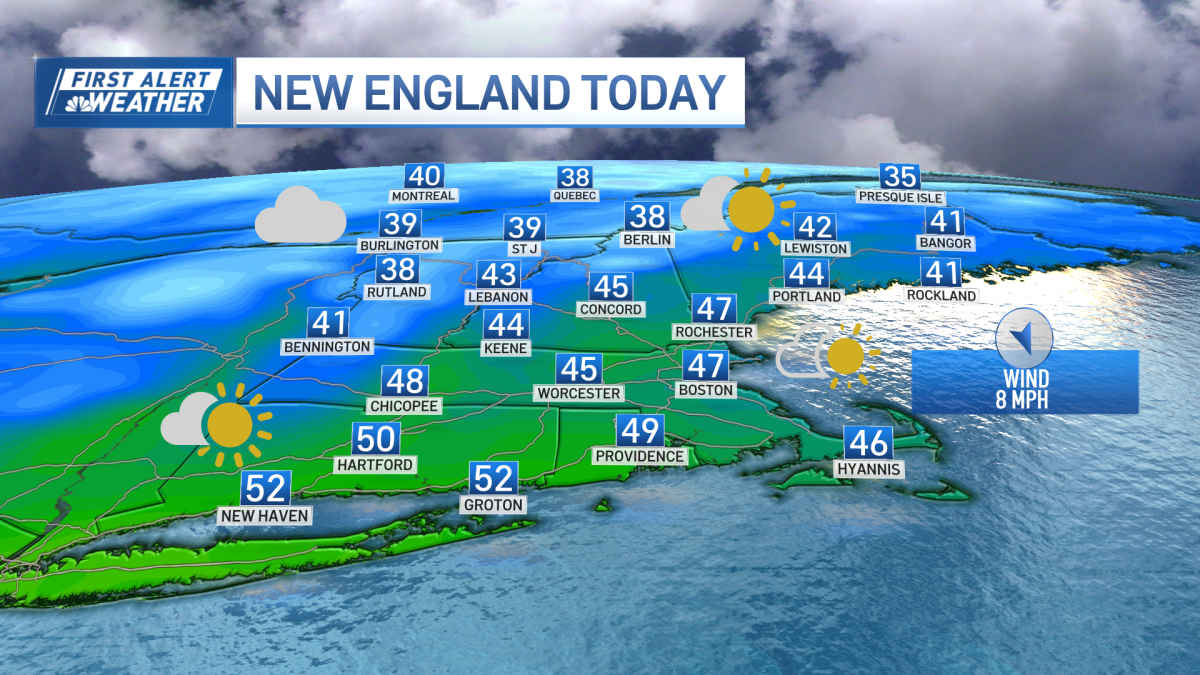 Boston, MA weather: each day gets milder before rain arrives – NBC Boston