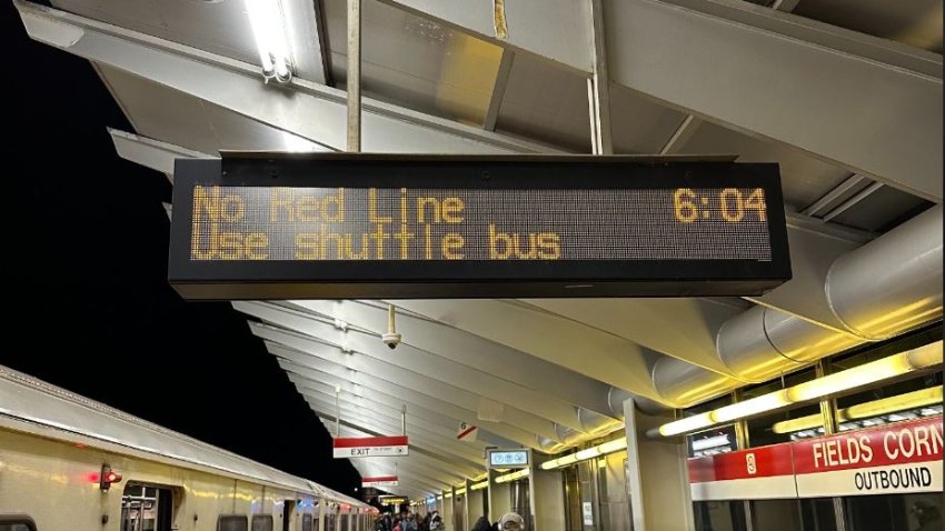 MBTA Red Line service delays: Power restored – NBC Boston