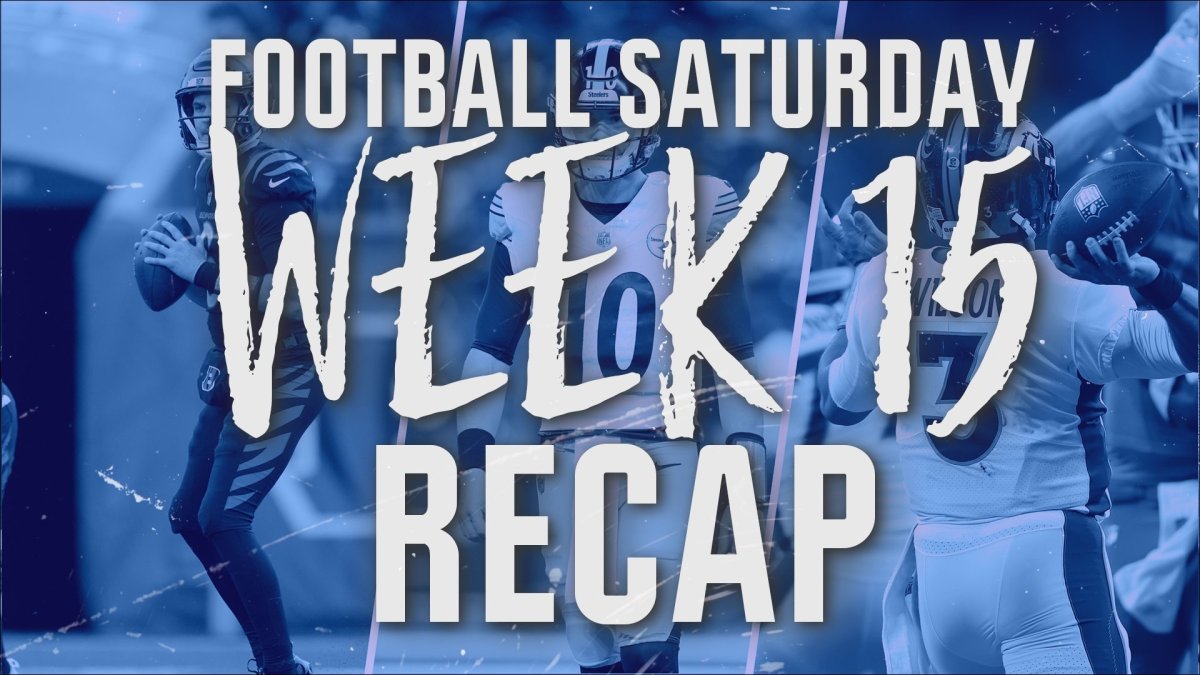 Recap of Week 15 football Saturday in the 2023 NFL season – NBC Boston