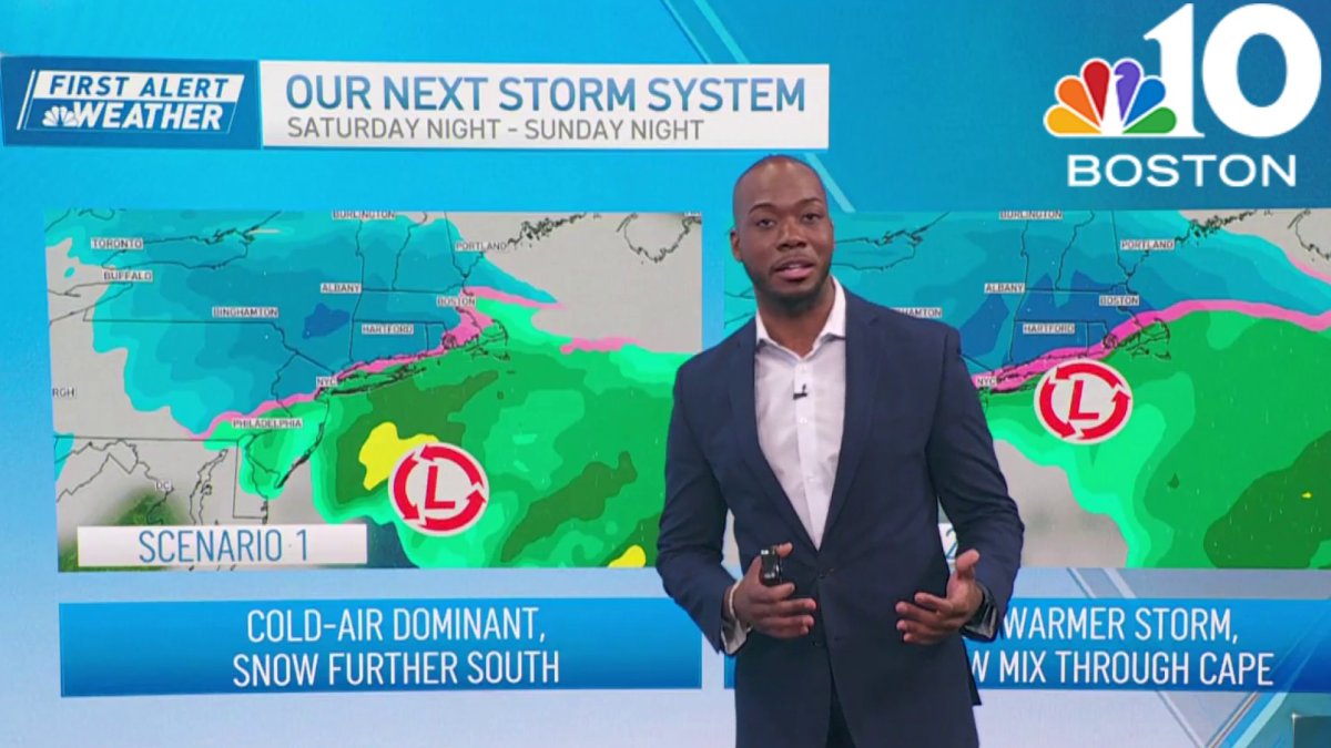 Forecast: Two scenarios for weekend snow in Boston area – NBC Boston