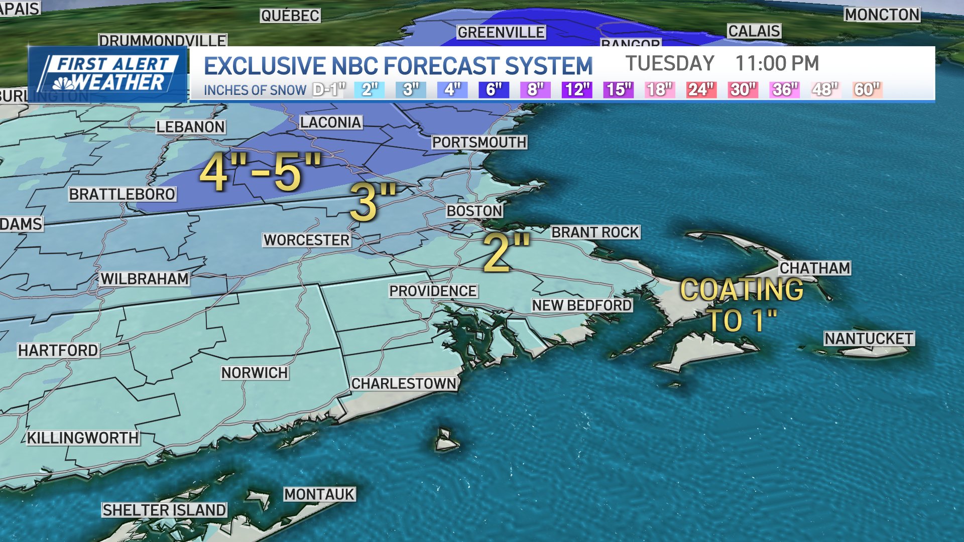 Snowfall total maps: How many inches of snow are we getting in Mass ...