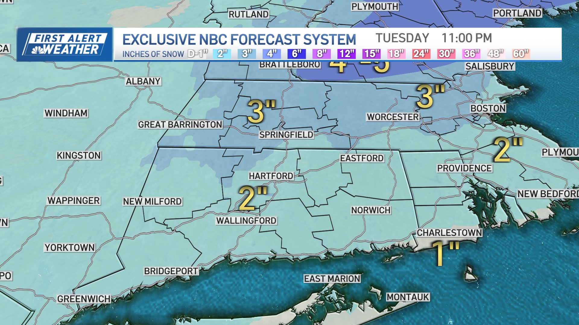 Snowfall total maps: How many inches of snow are we getting in Mass ...