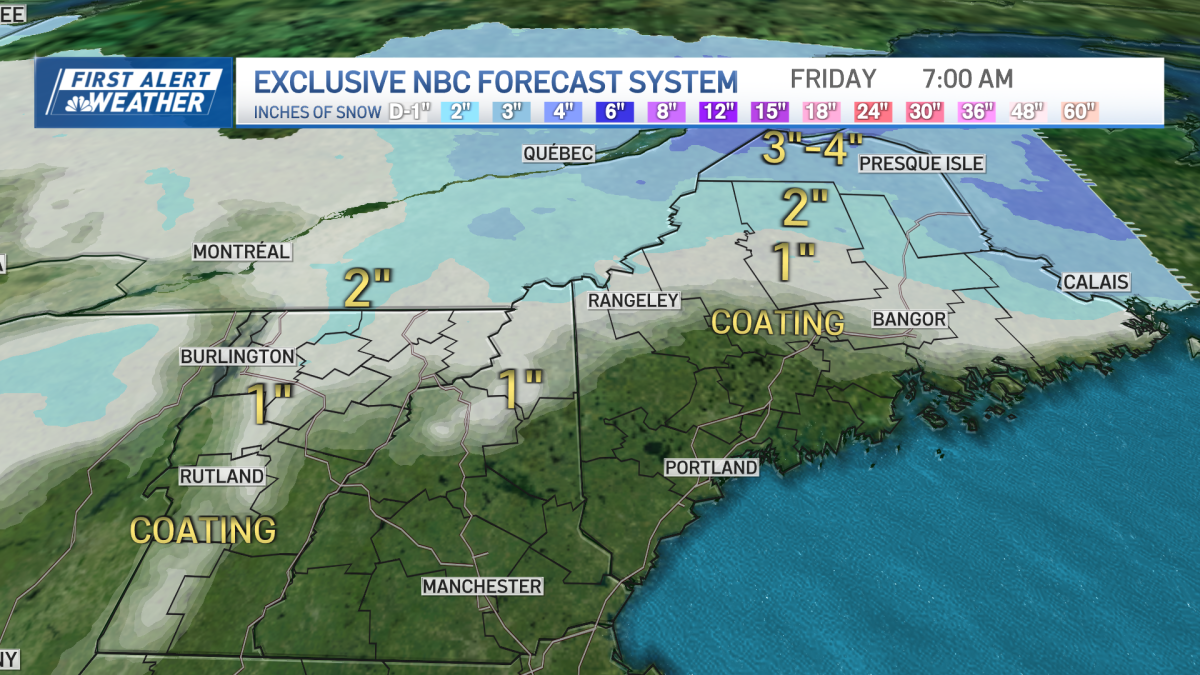 Chilly air eases across New England, rain and snow showers return – NBC ...