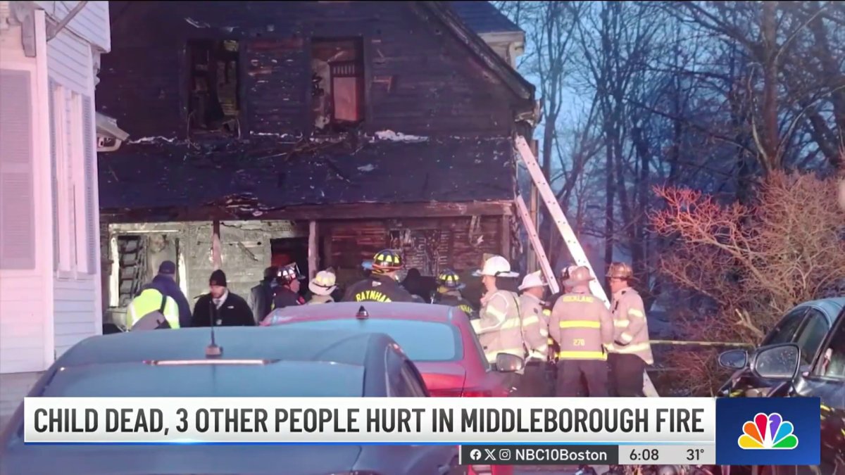 Child dead, 3 other people hurt in Middleborough fire – NBC Boston