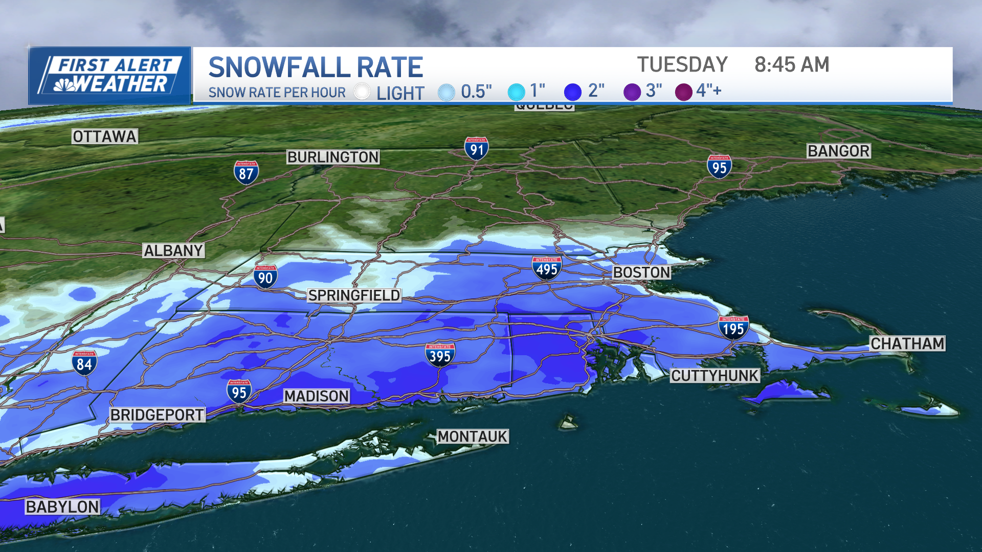 Boston noreaster: How much snow is expected Tuesday in Mass.? – NBC Boston