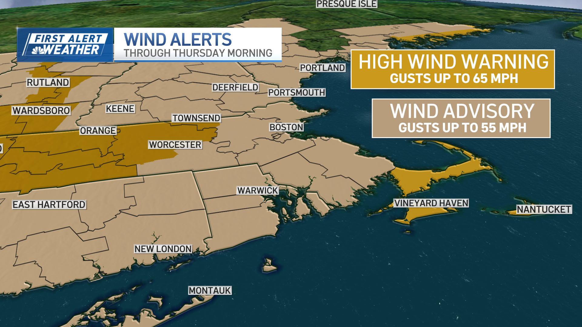 Boston, MA weather rain, strong winds Wed., temps drop – NBC Boston