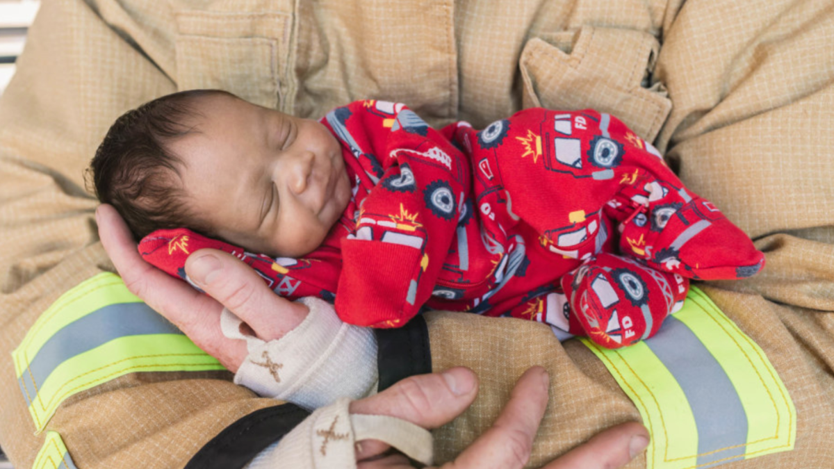 Baby left at firehouse with note from mom adopted by family – NBC Boston