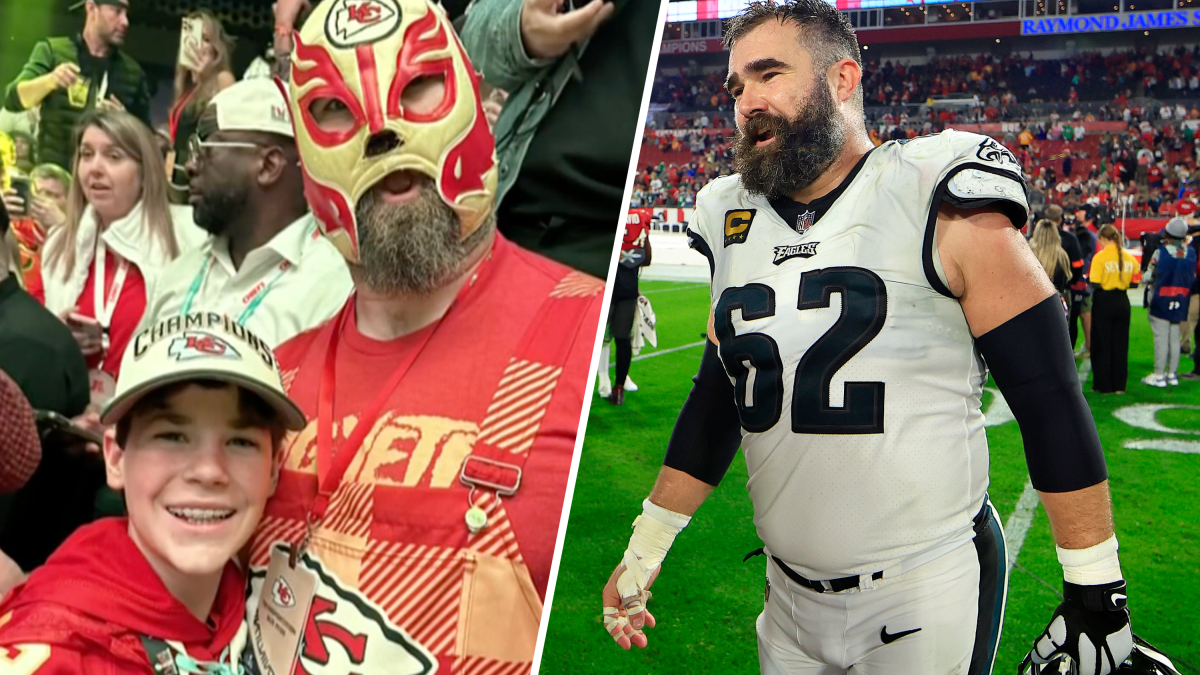Jason Kelce will return 8th grader’s famous Luchador mask – NBC Boston