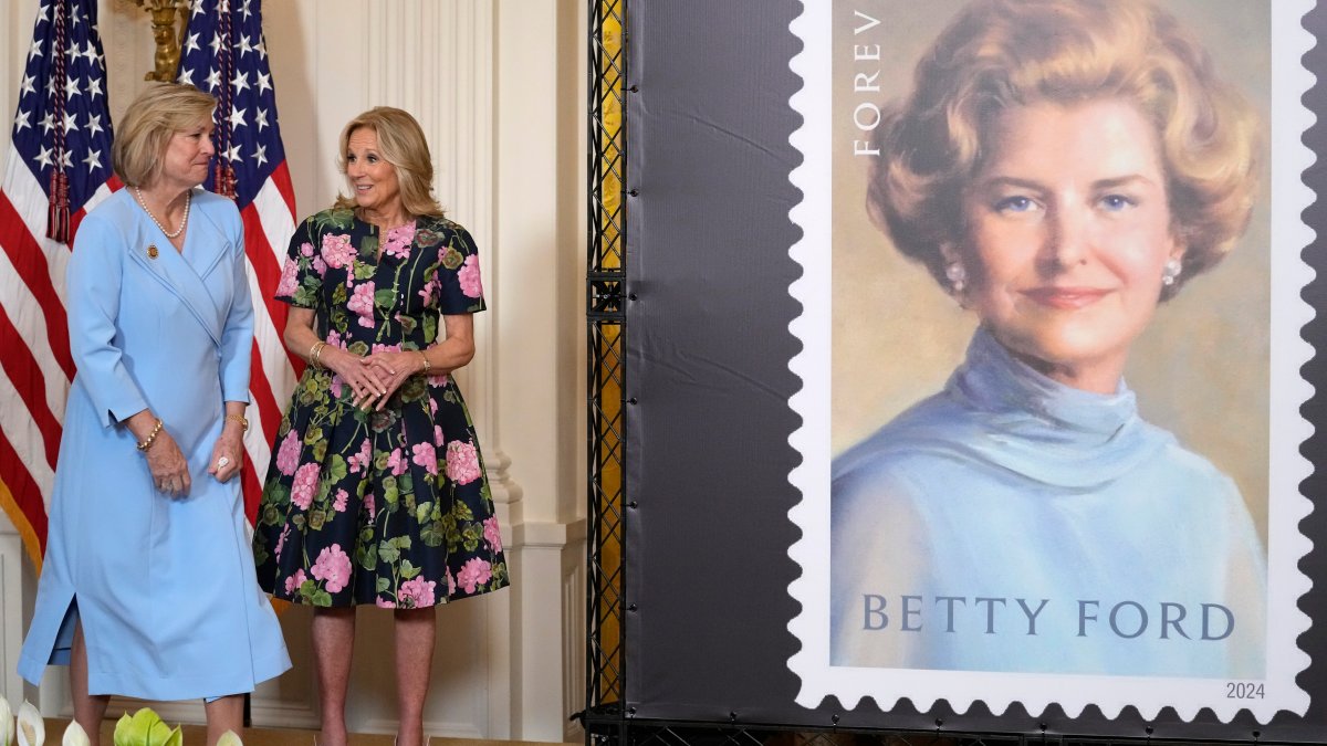 Betty Ford forever postage stamp unveiled at the White House – NBC Boston