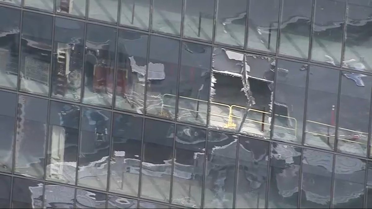 Beam breaks windows at South Station Tower – NBC Boston