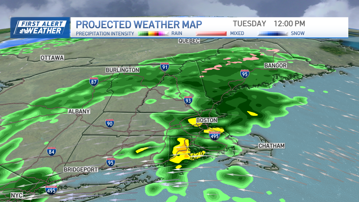 Boston, MA weather heavy rain, wind on the way as mild temps persist ...