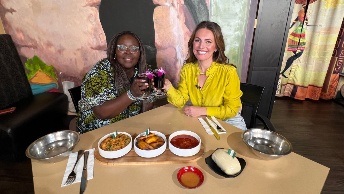 Nubian Square’s Suya Joint’s homemade Egusi, Fried plantains and Fufu ...