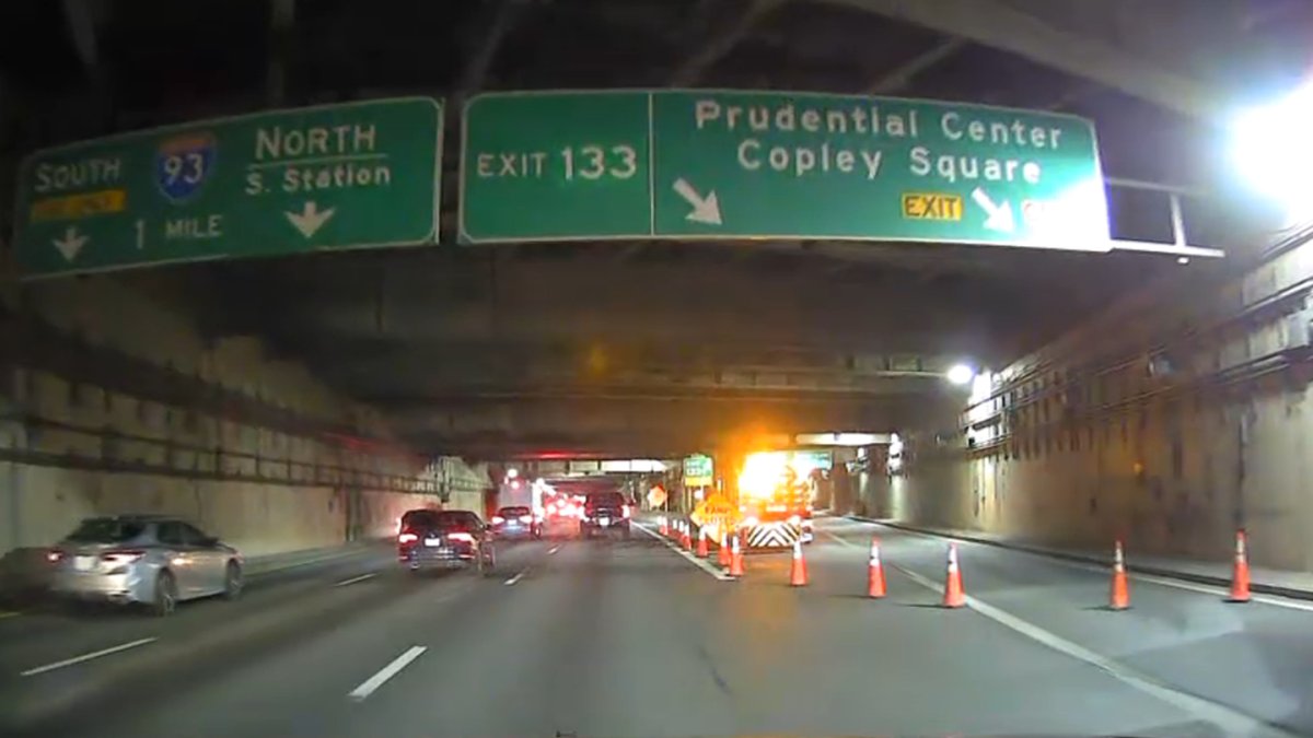 Boston crash on Mass Pike ramp leaves pedestrian critically injured ...