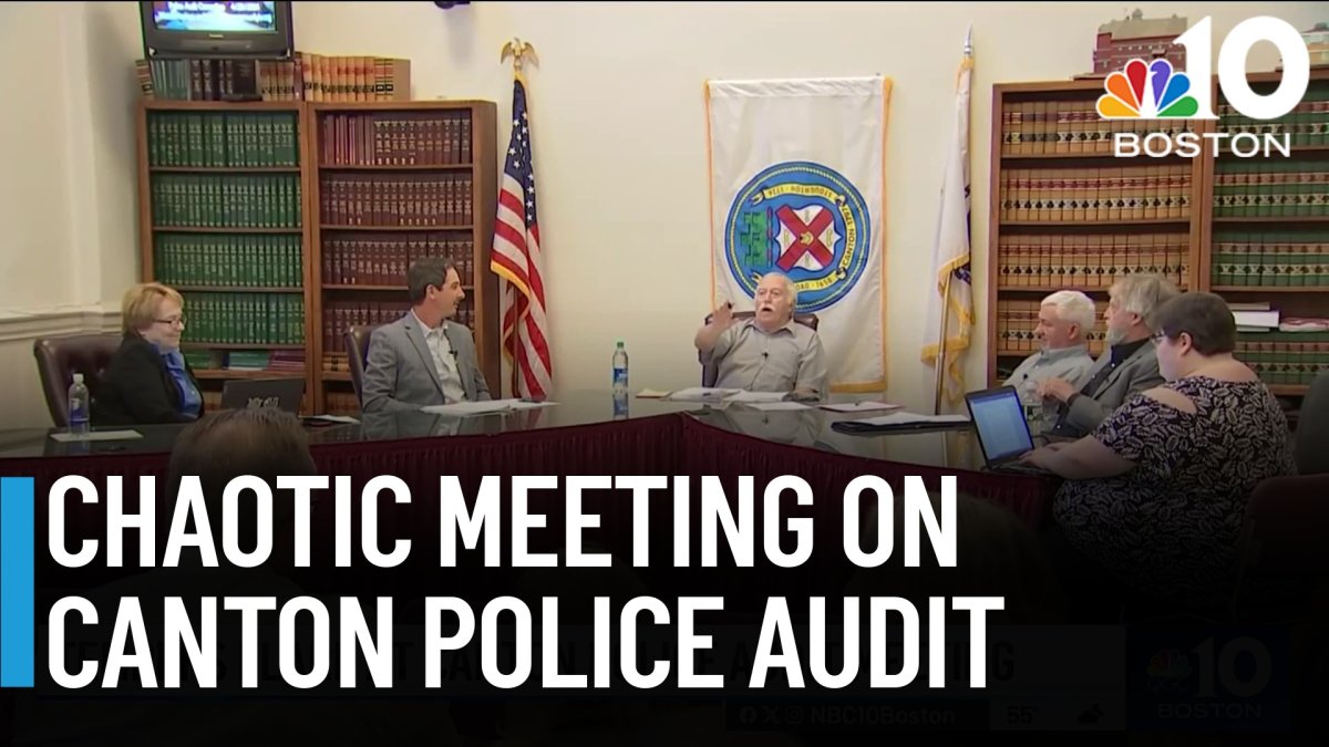 Tempers flare at Canton police audit meeting – NBC Boston