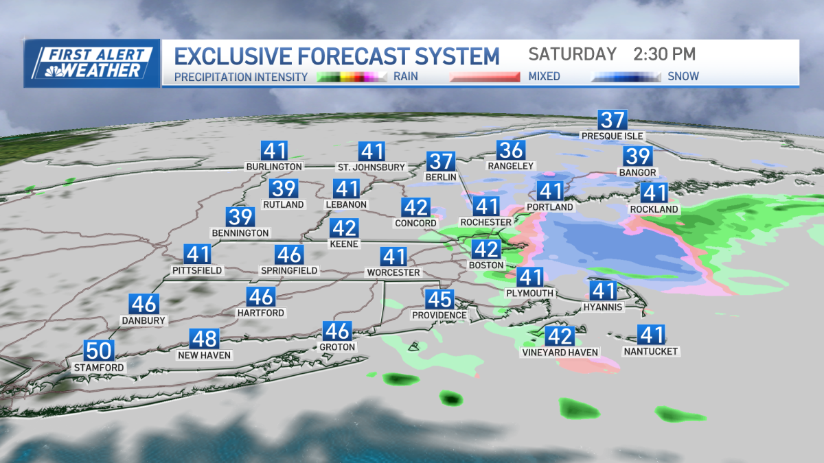 Boston forecast Saturday – NBC Boston