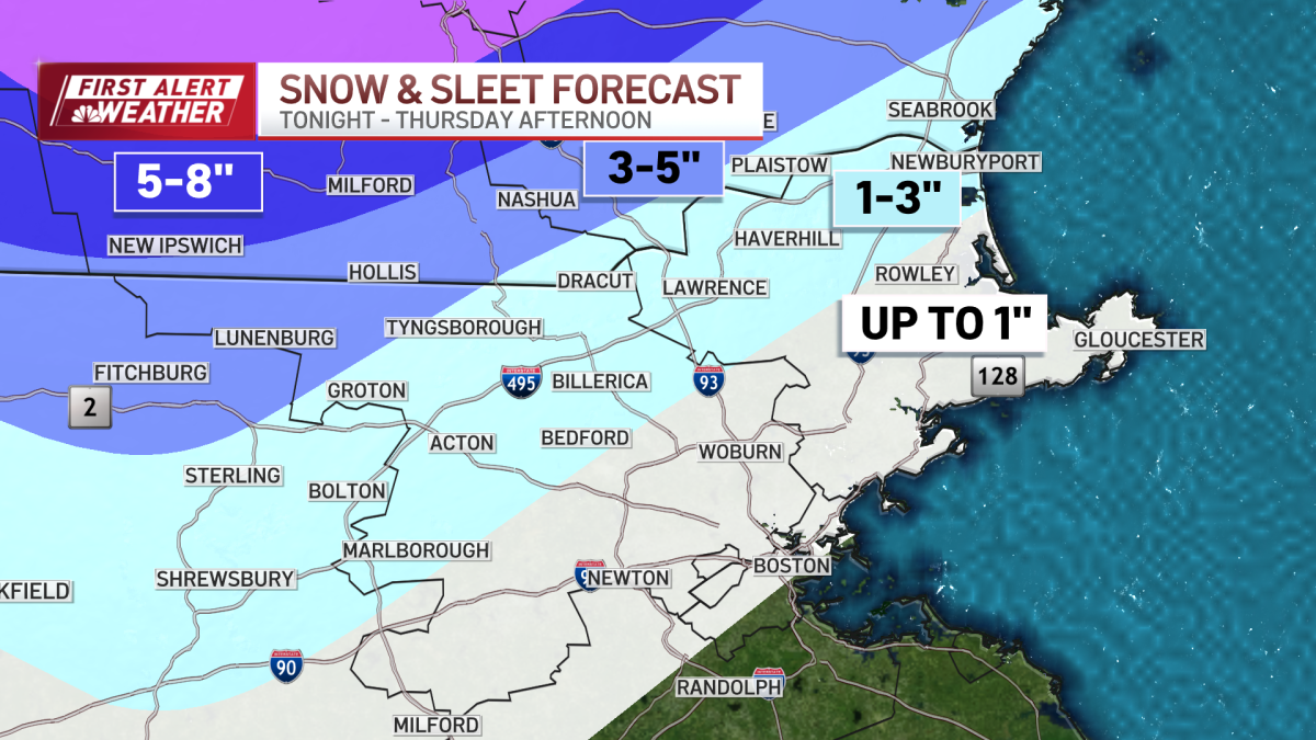 Boston nor’easter brings snow, rain, wind: Watch live coverage – NBC Boston