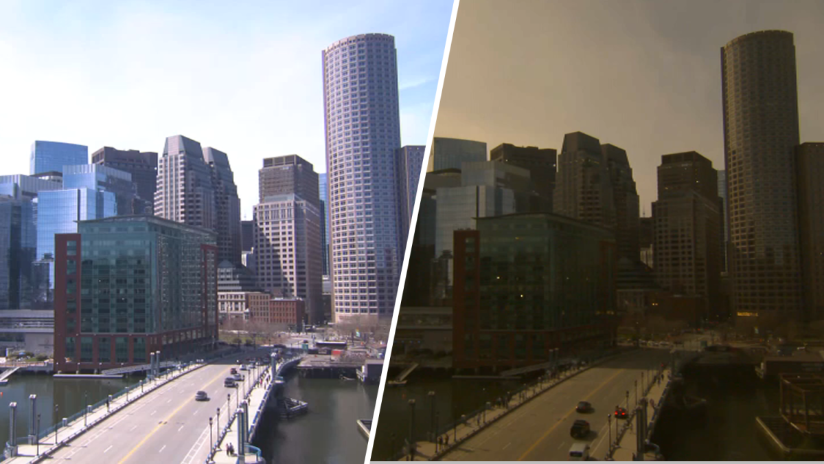 Solar eclipse in Boston: Live cam shows city in the dark – NBC Boston